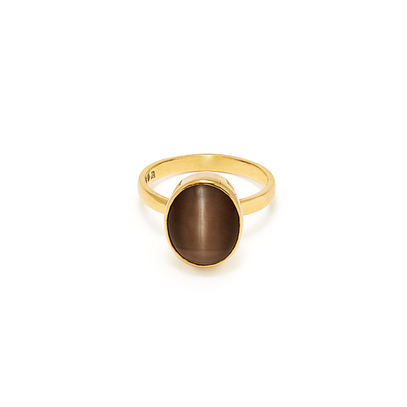 Cats Eye Gold Cocktail Ring